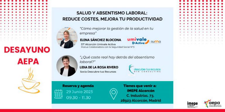 Desayuno AEPA - Salud y Absentismo laboral: reduce costes, mejora tu ...